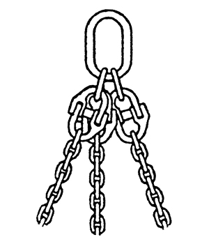 3-Leg Alloy Overhead Lifting Chain Slings - Unirope Ltd.