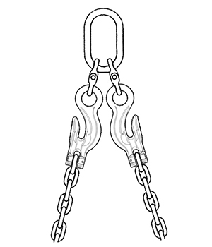Adjustable 2-Leg Alloy Overhead Lifting Chain Slings - Unirope Ltd.