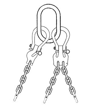 Adjustable 3-Leg Alloy Overhead Lifting Chain Slings - Unirope Ltd.