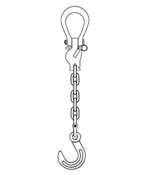 Adjustable Single Leg Alloy Overhead Lifting Chain Slings - Unirope Ltd.