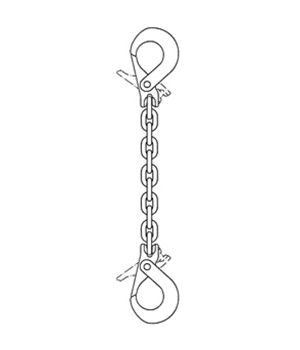 Single Leg Alloy Overhead Lifting Chain Slings - Unirope Ltd.