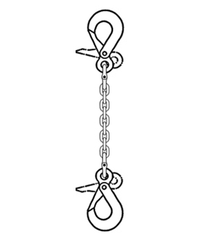 Single Leg Alloy Overhead Lifting Chain Slings - Unirope Ltd.
