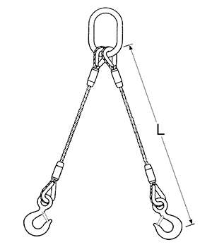 2-Leg Uni-Loc® Bridle Slings - Unirope Ltd.
