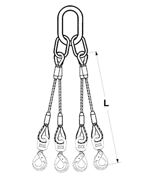 4-Leg Uni-Loc® Bridle Slings - Unirope Ltd.